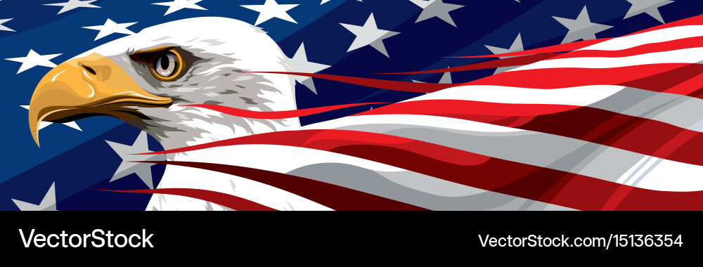 American Flag Symbol Royalty Free Vector Image