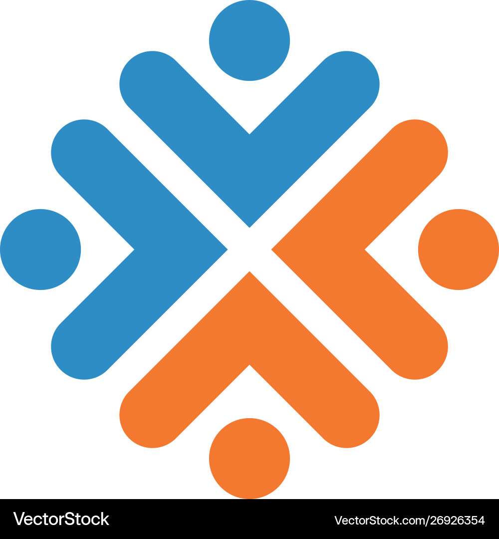 Community graphic design template isolated Vector Image