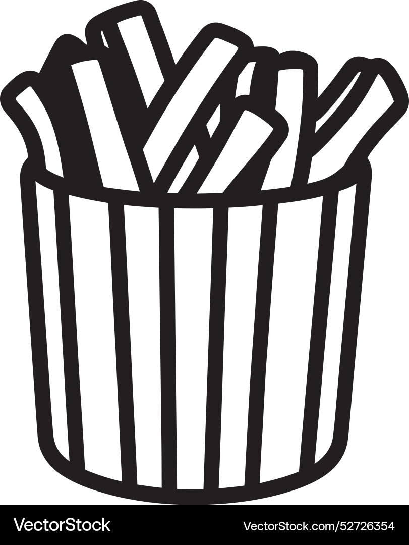 Fry fixation exploring society obsession Vector Image