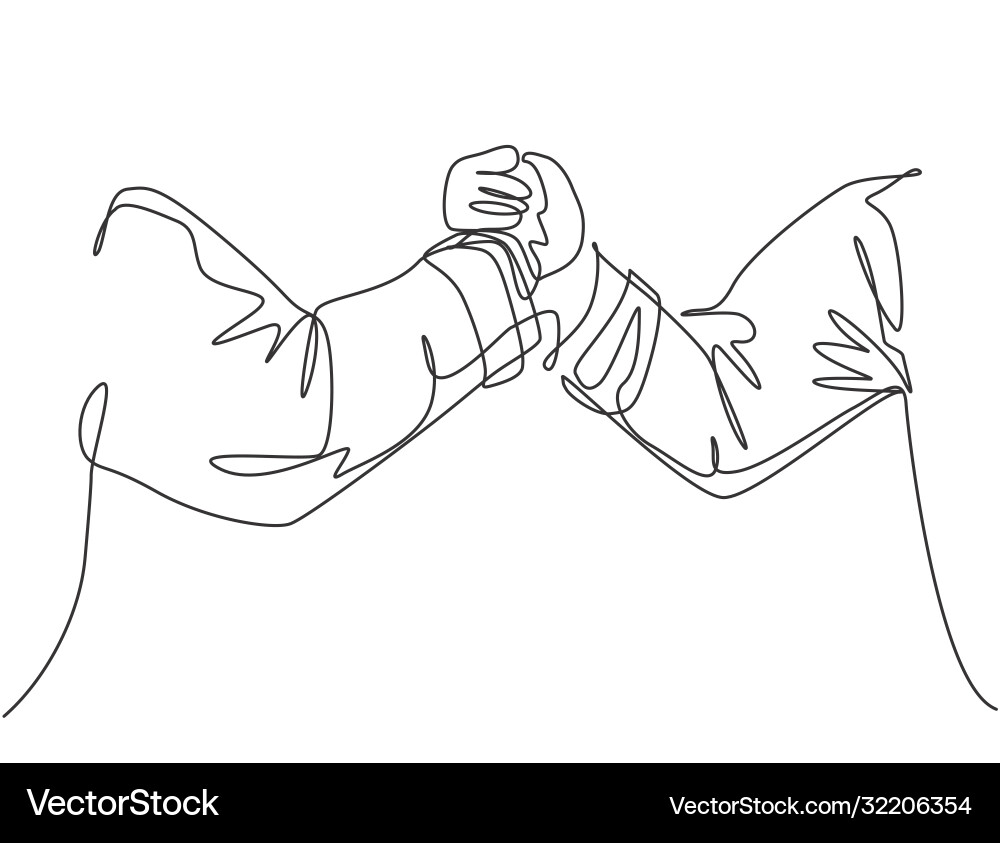 Handshake Line Art Royalty Free Vector Image - VectorStock