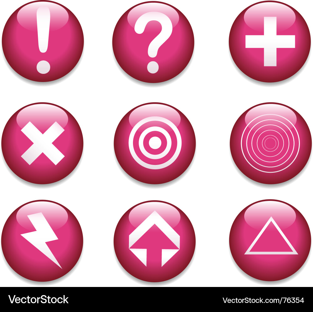 Icon set Royalty Free Vector Image - VectorStock