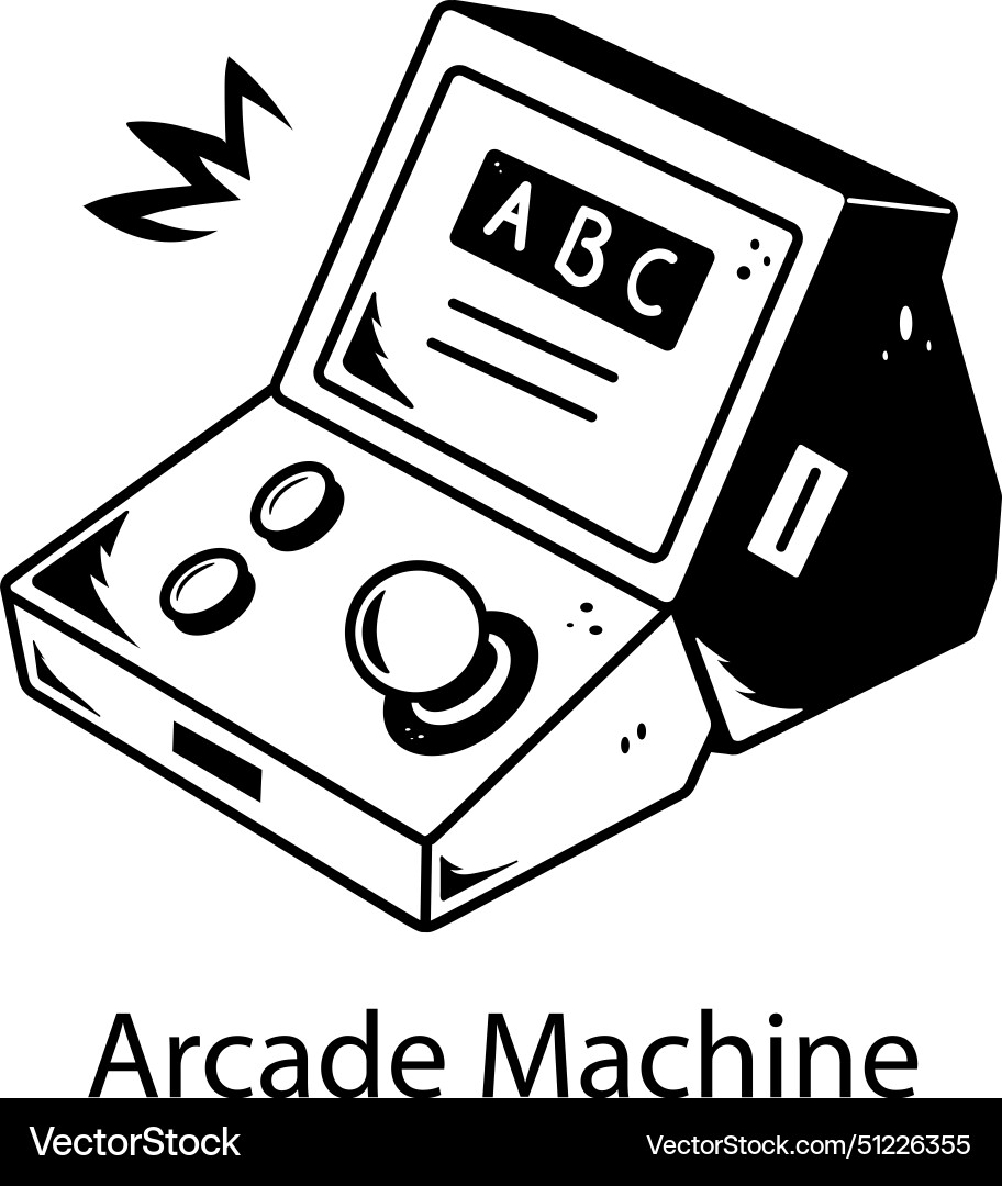 Arcade machine Royalty Free Vector Image - VectorStock