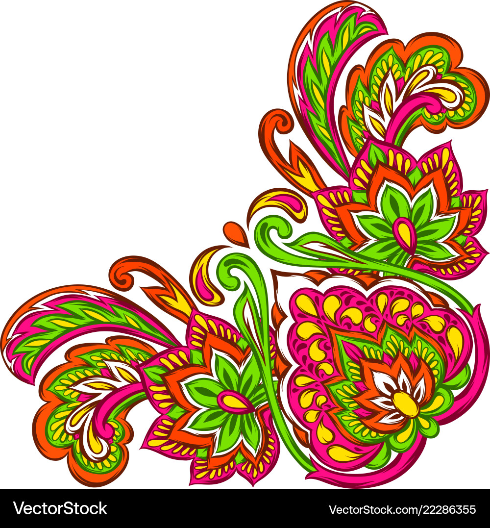 Indian ethnic decorative element Royalty Free Vector Image