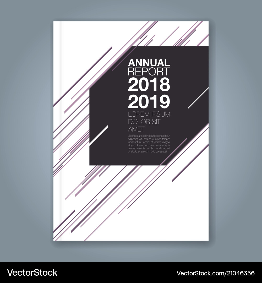 Cover annual report 907 Royalty Free Vector Image