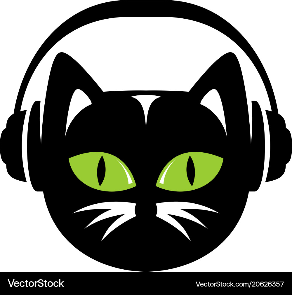 Headphones Cat Headset Vector Images (over 130)