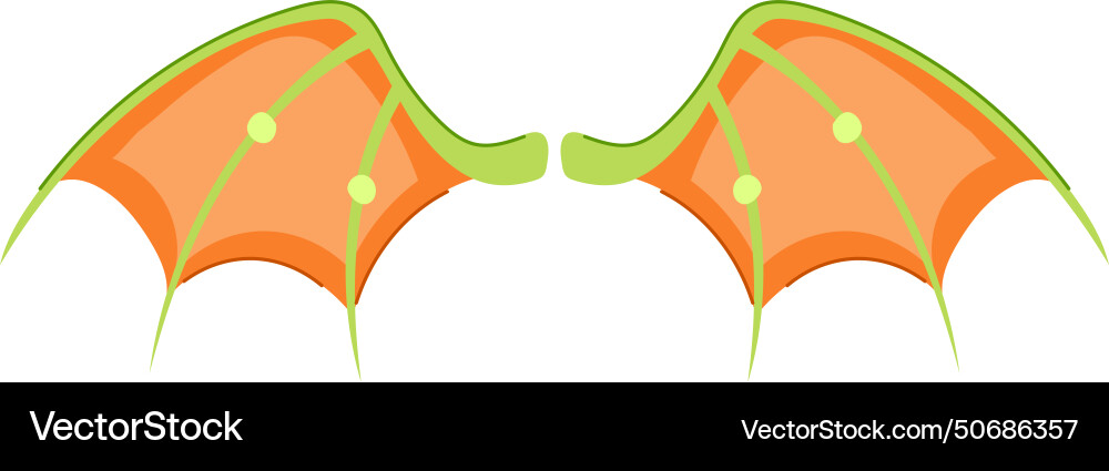 Chinese wings dragon cartoon Royalty Free Vector Image