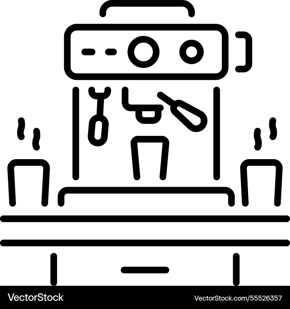 Coffee machine Royalty Free Vector Image - VectorStock