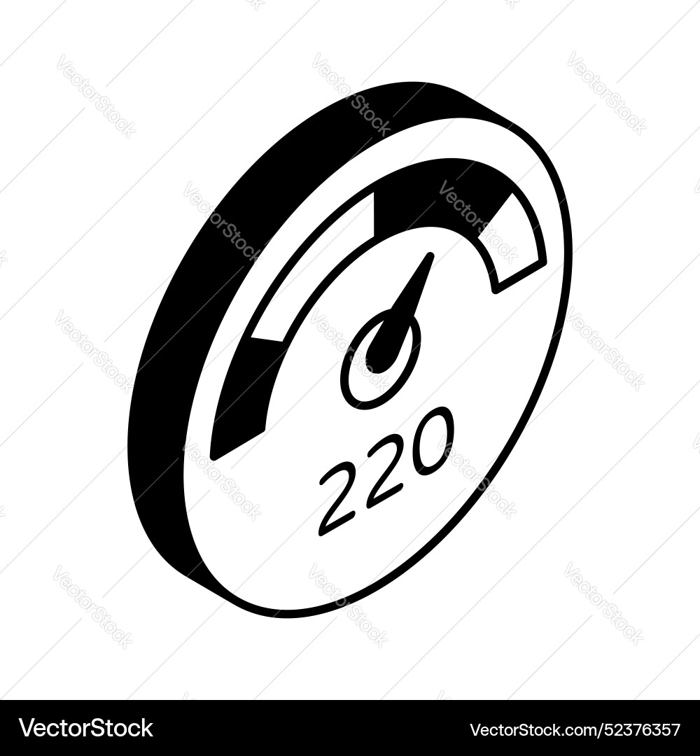 Grab this carefully crafted speedometer in modern Vector Image