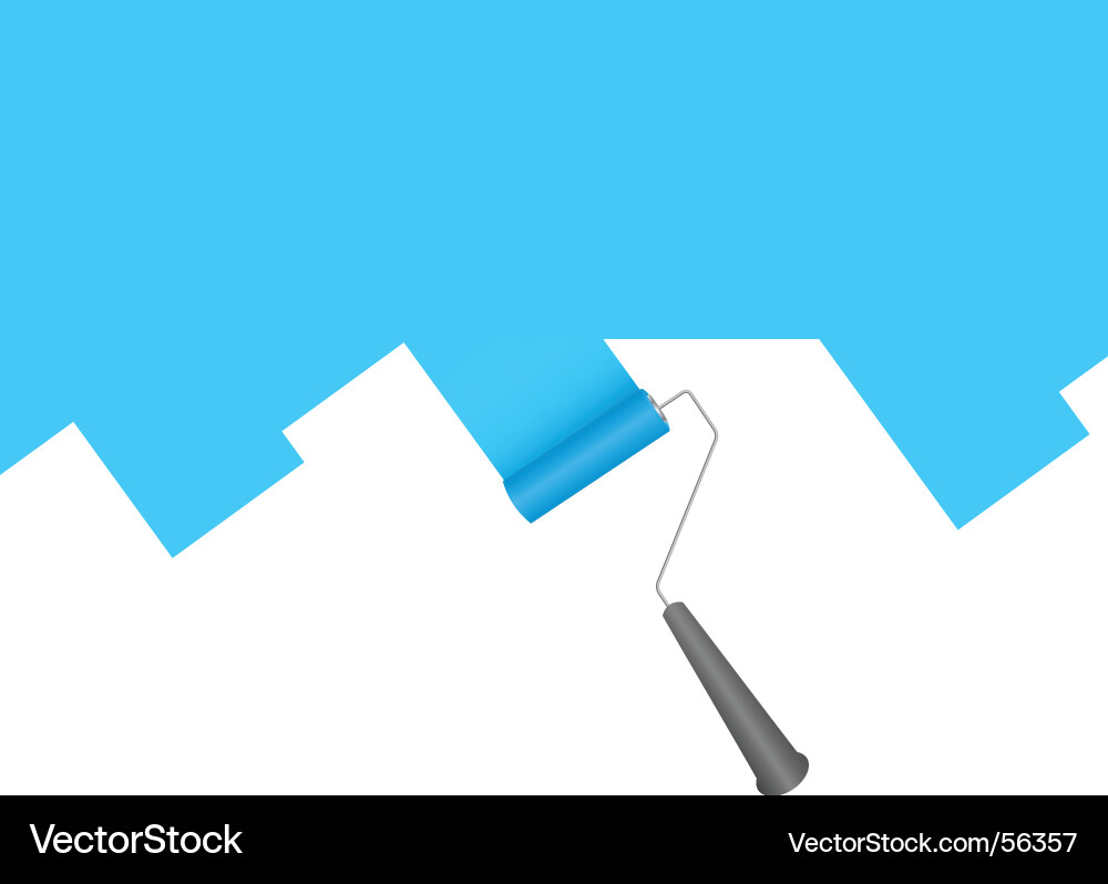 Paint roller Royalty Free Vector Image - VectorStock