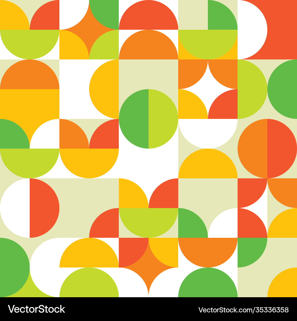 Geometric 60s and 70s seamless pattern Royalty Free Vector