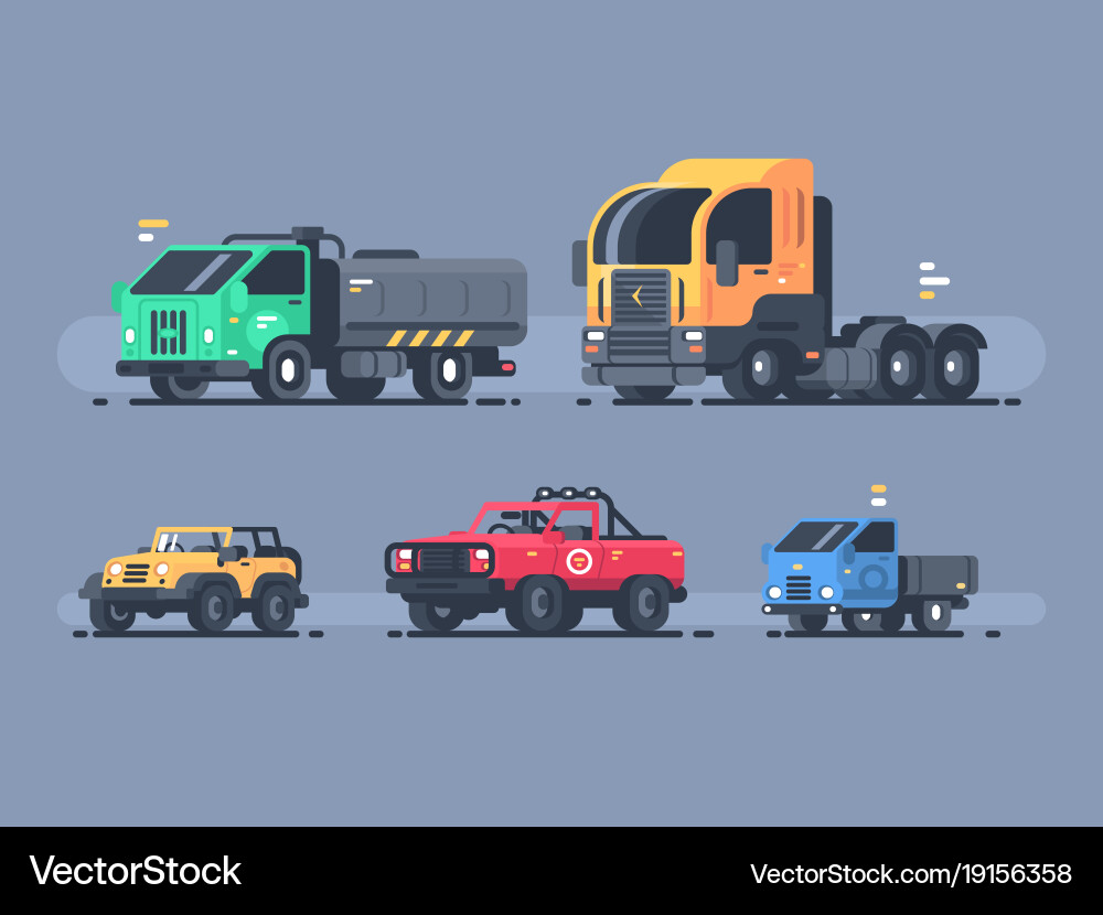 Set of types cars Royalty Free Vector Image - VectorStock