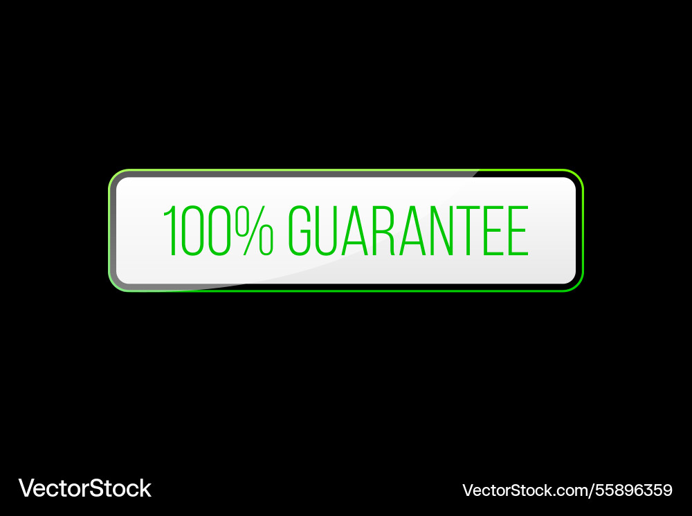 100 Guaranteed Premium Product Design Royalty Free Vector