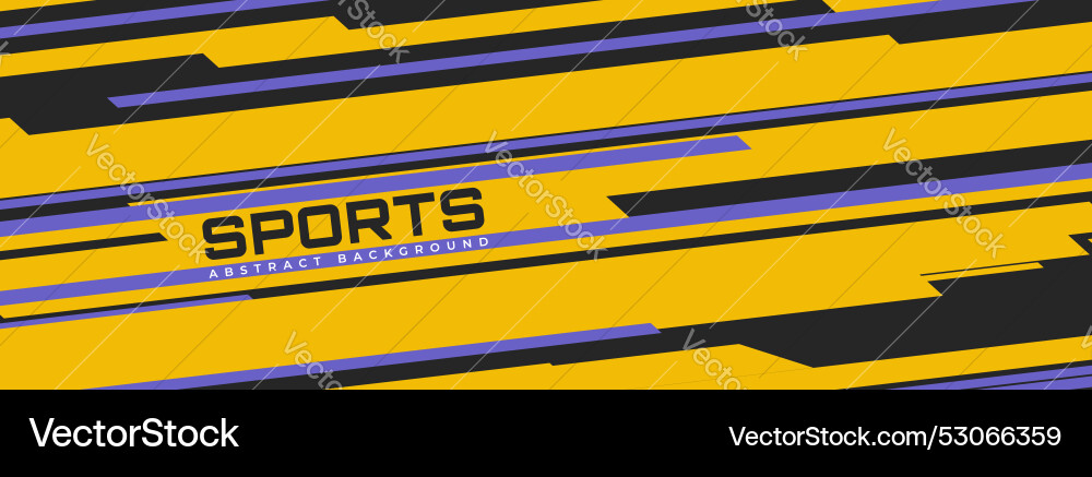 Abstract sports background yellow modern Vector Image