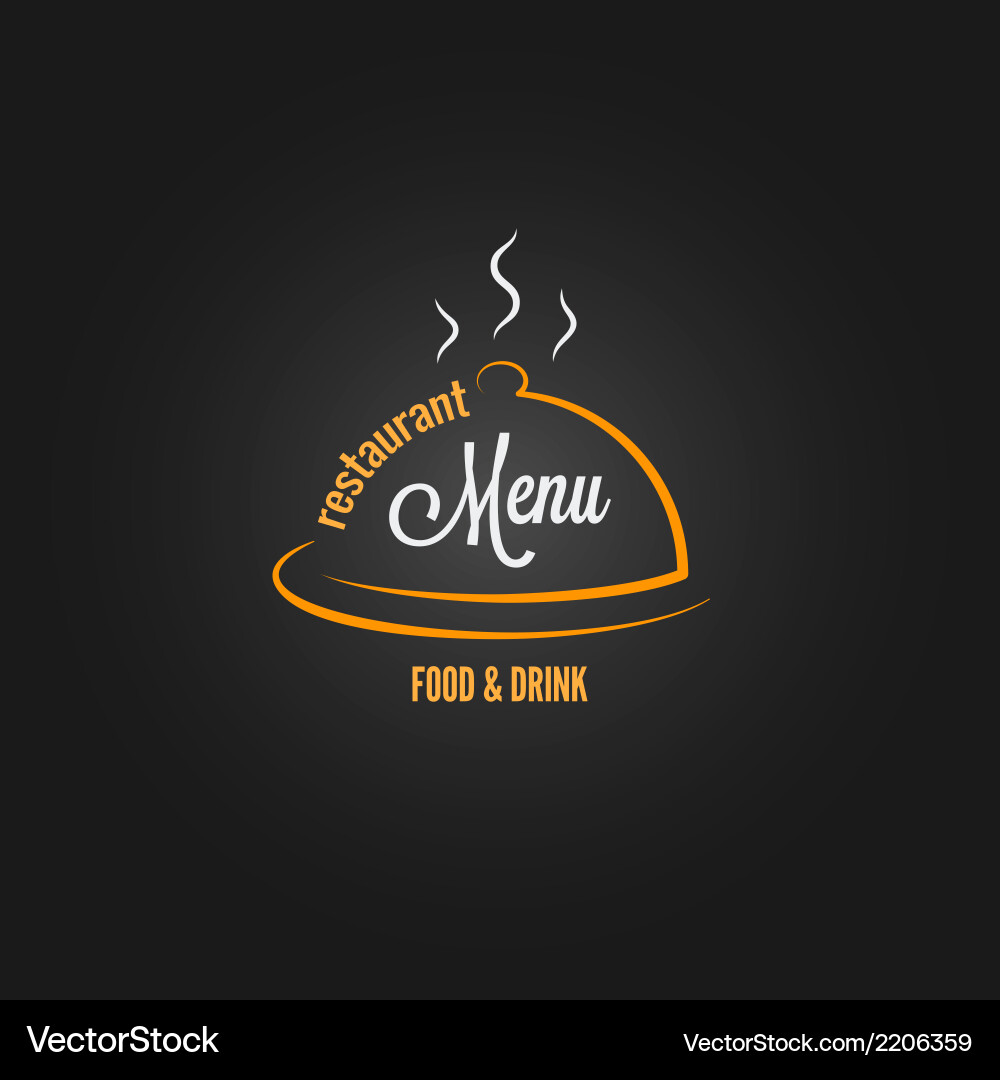 Food and drink menu design background Royalty Free Vector