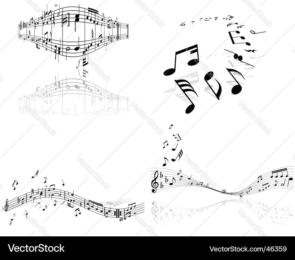 Musical notes Royalty Free Vector Image - VectorStock