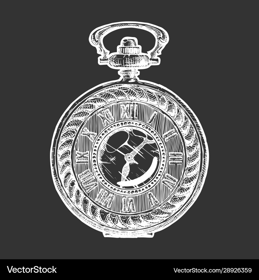 Pocket watch Royalty Free Vector Image - VectorStock