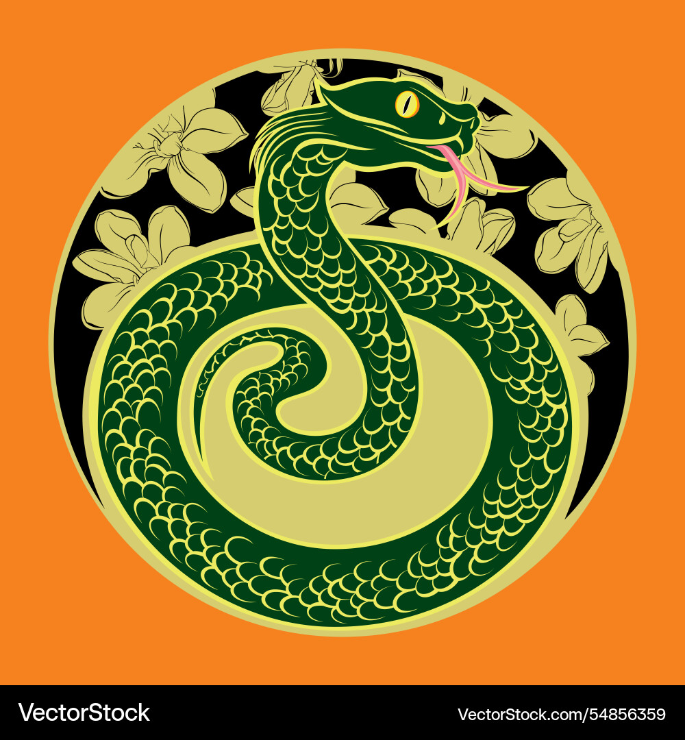 Snake symbol Royalty Free Vector Image - VectorStock