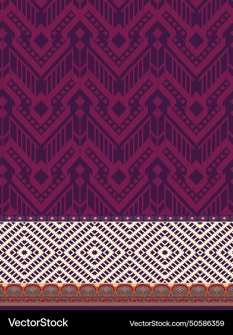 Textile digital design fabric print wallpaper Vector Image