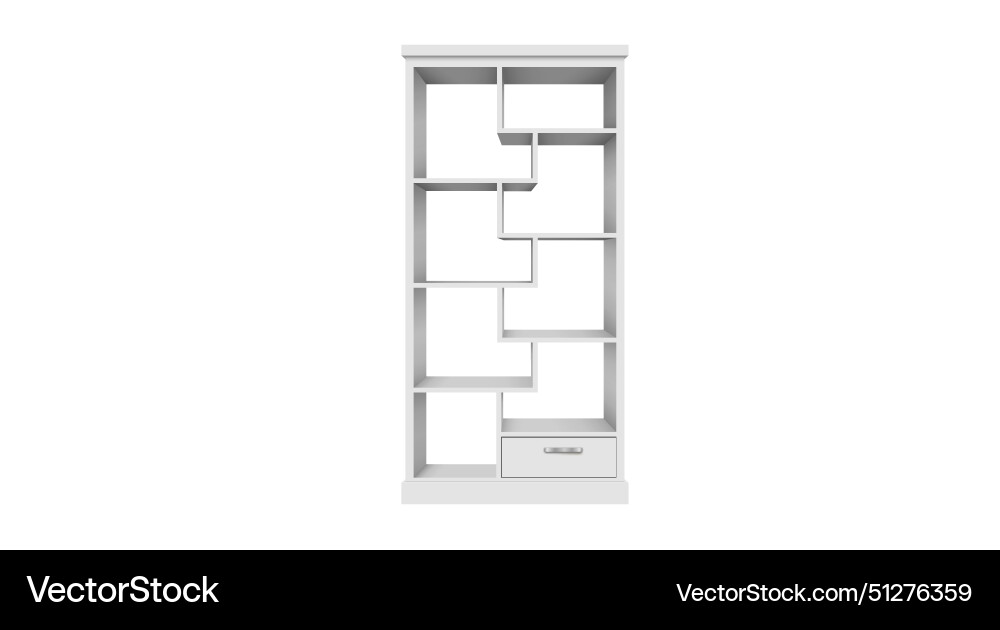 White showcase on the background Royalty Free Vector Image