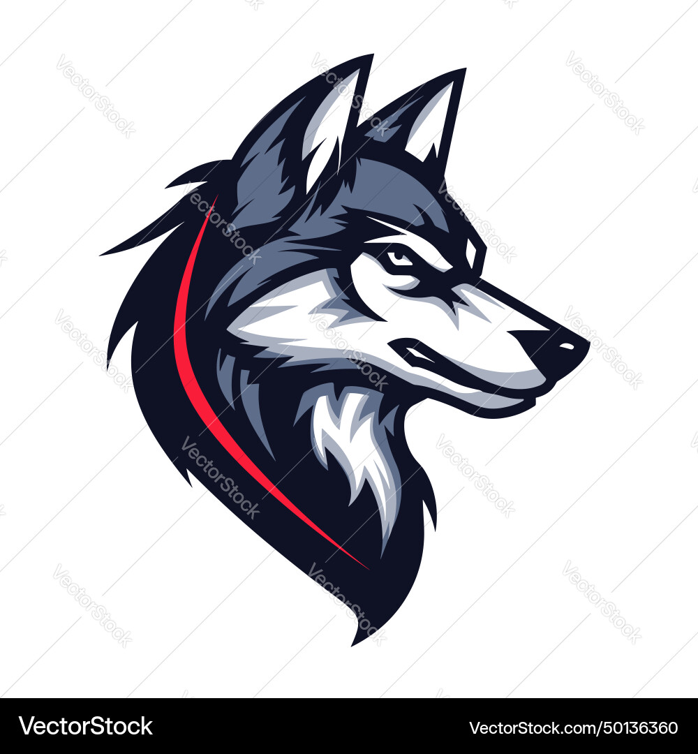 Vector Wolf Logo Esport Logo Wolf Icon Sticker Royalty Free Vector