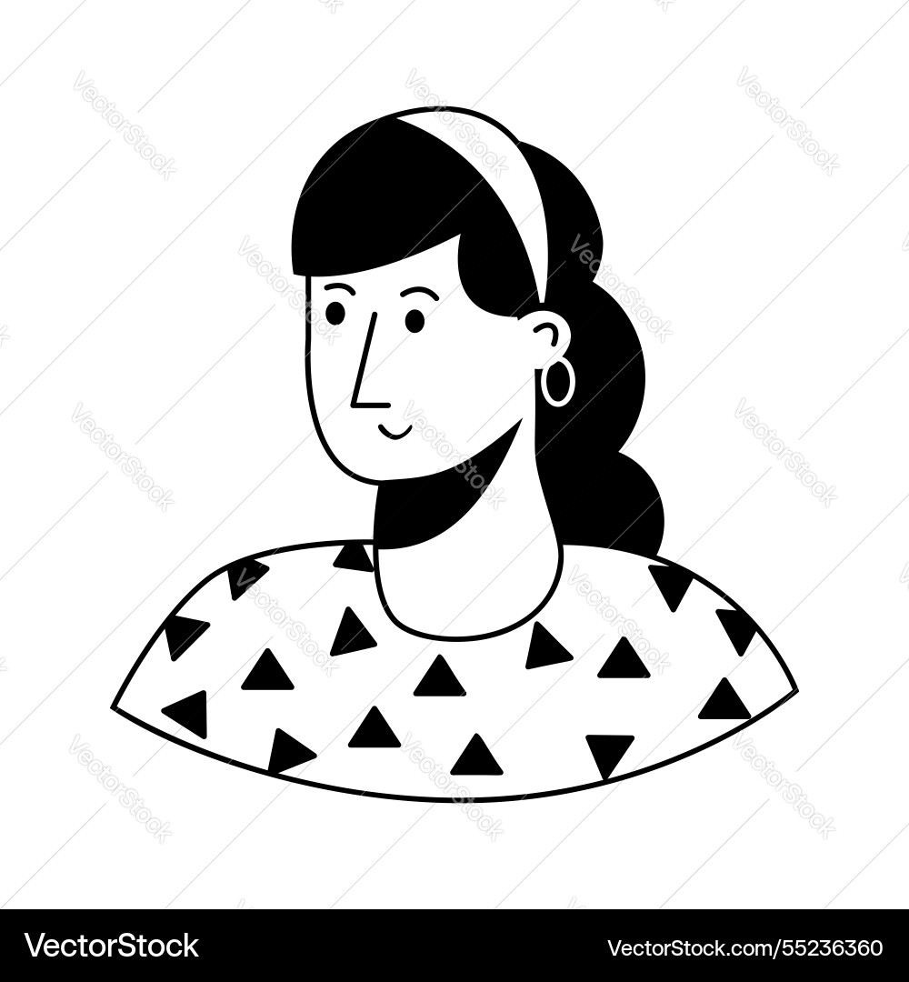 Female avatar Royalty Free Vector Image - VectorStock