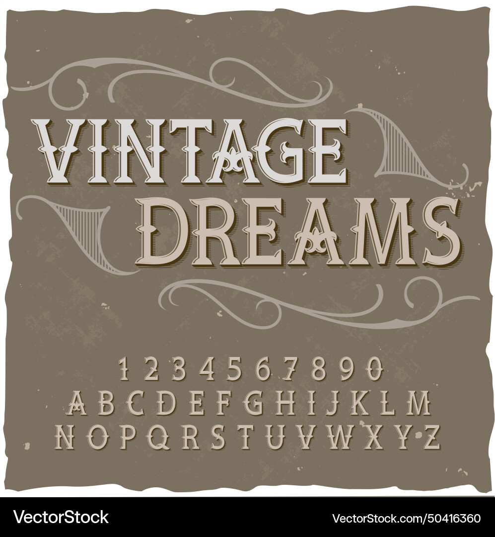 Good handcrafted font for any label design Vector Image