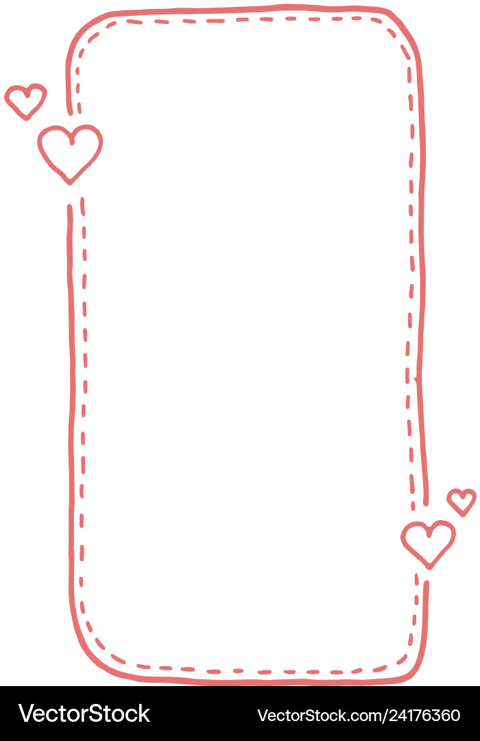 Hand drawn quote dashed line boxes doodle style Vector Image