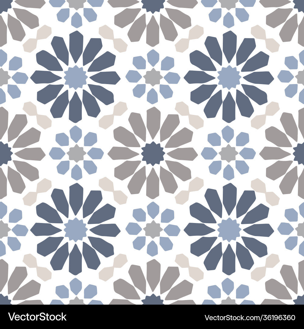 Hand drawn stars shaped moroccan seamless pattern Vector Image