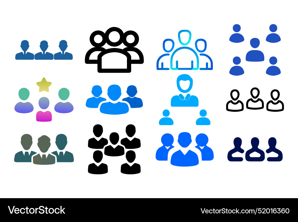 High-quality user icons for websites Royalty Free Vector