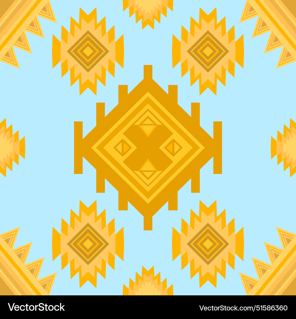 Seamless pattern geometric diamond triangle Vector Image