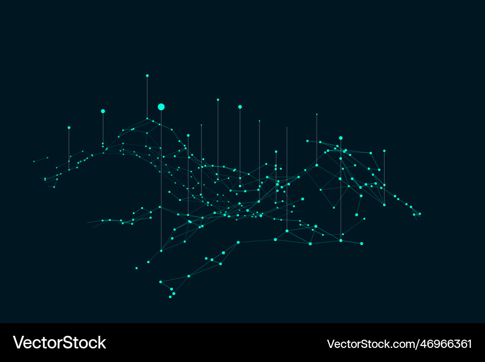 Big data visual information background social Vector Image