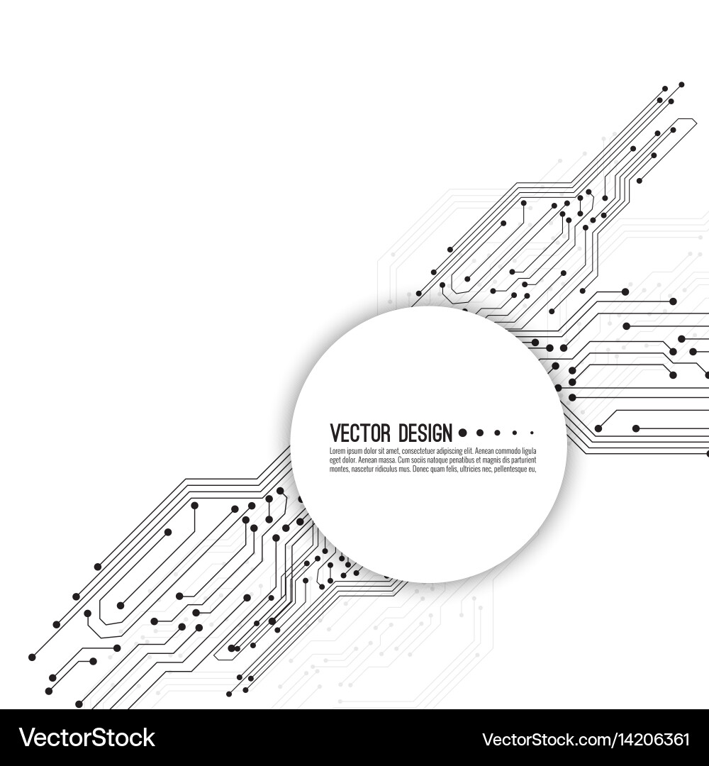 Electronic motherboard Royalty Free Vector Image