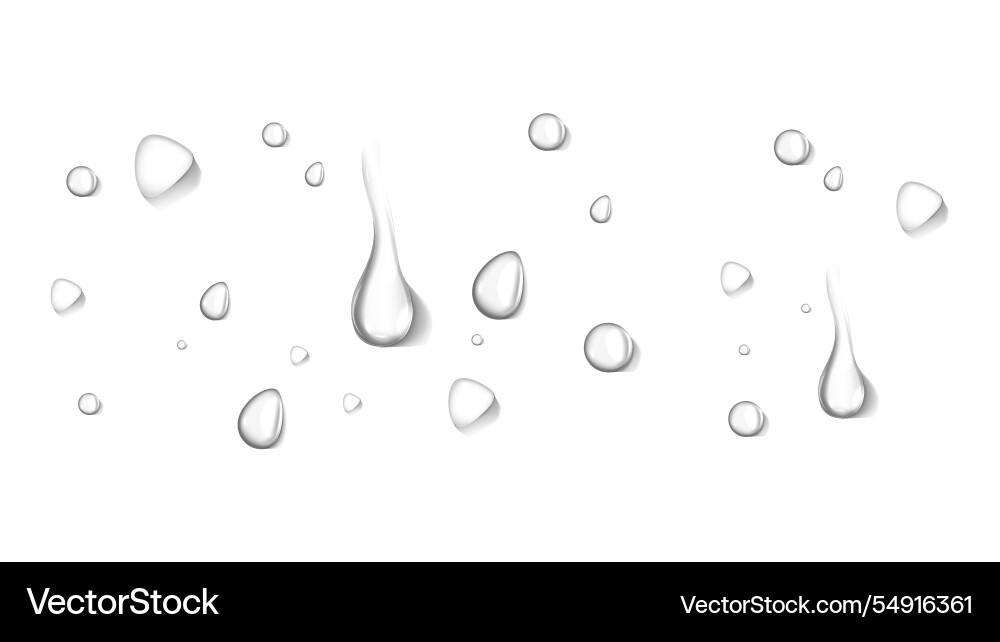 Realistic water drop and condensation Royalty Free Vector