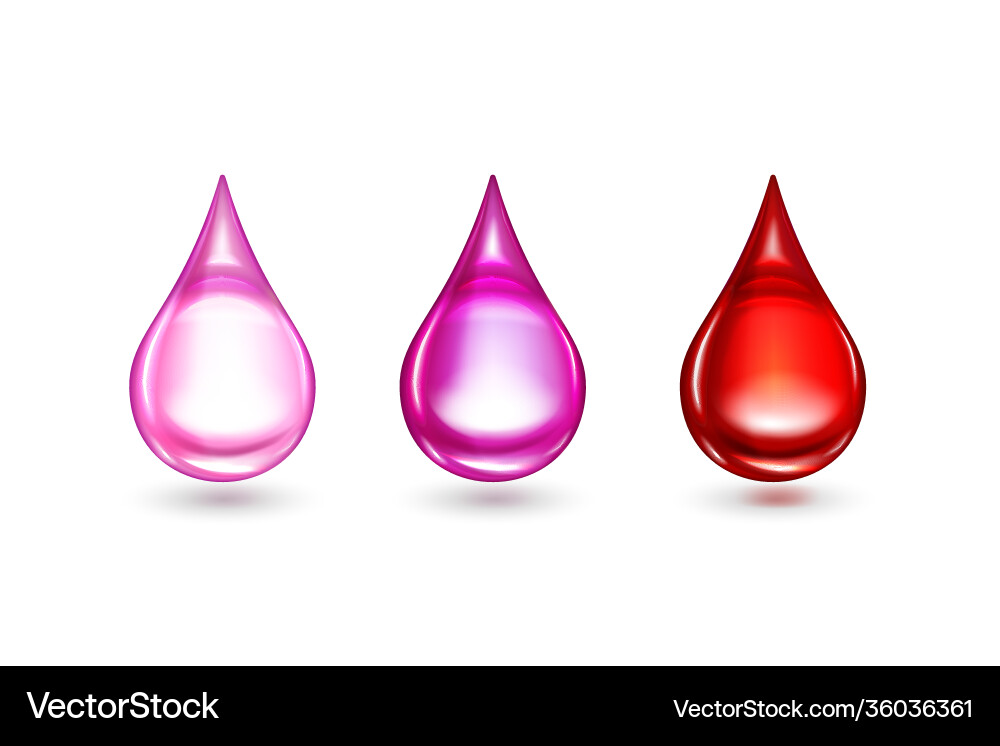 Red drops Royalty Free Vector Image - VectorStock