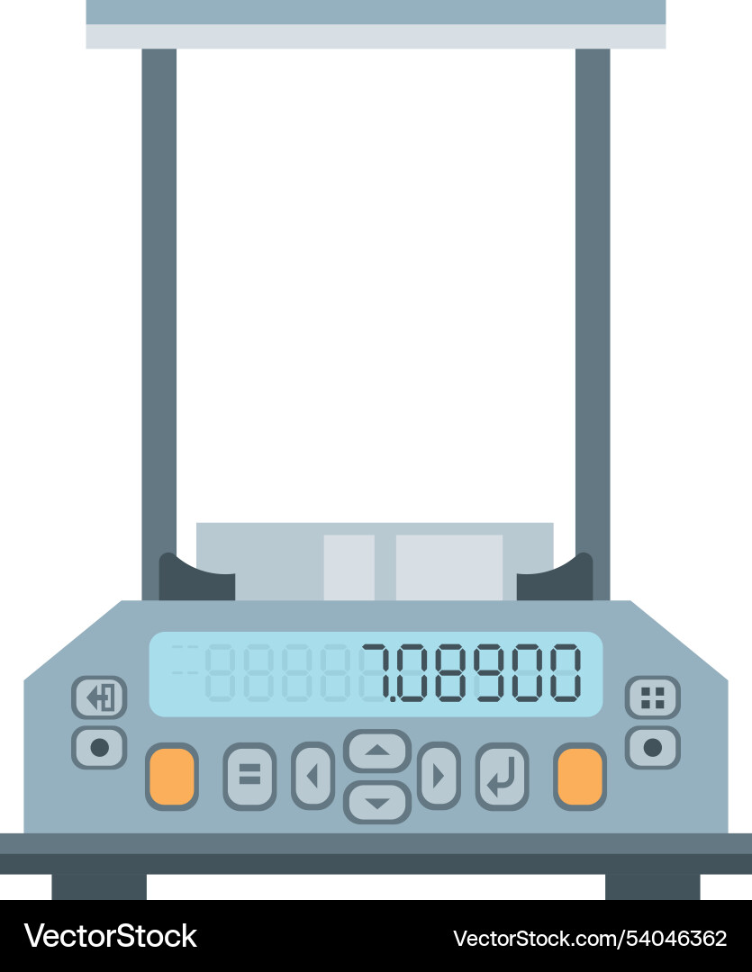 Balance scale laboratory equipment Royalty Free Vector Image