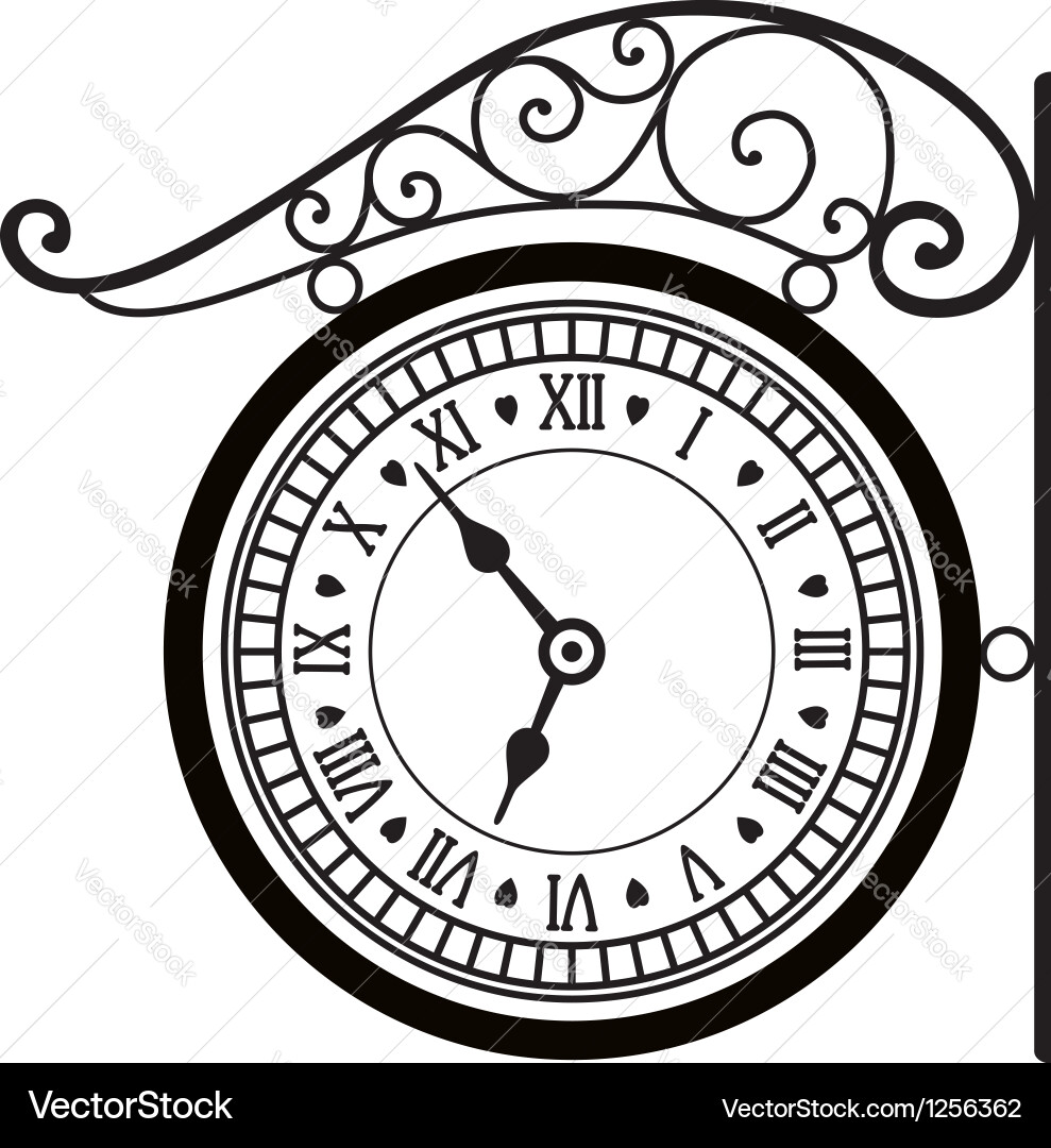 Clock Royalty Free Vector Image - VectorStock