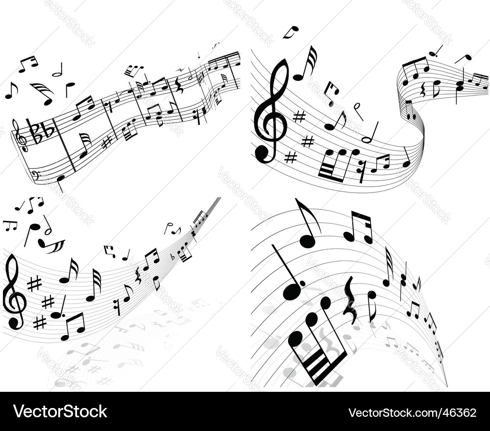Musical notes Royalty Free Vector Image - VectorStock