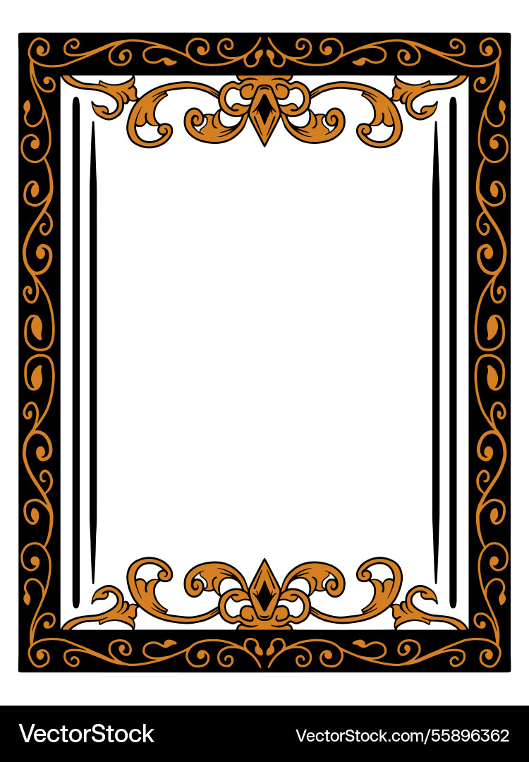 Rustic charm wedding ornamental frames Royalty Free Vector