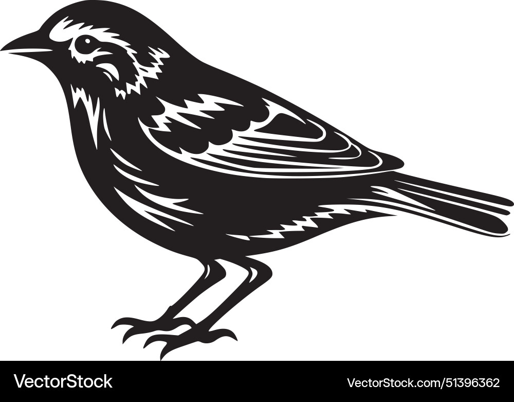 Sparrow - high quality logo ideal for t-shirt Vector Image