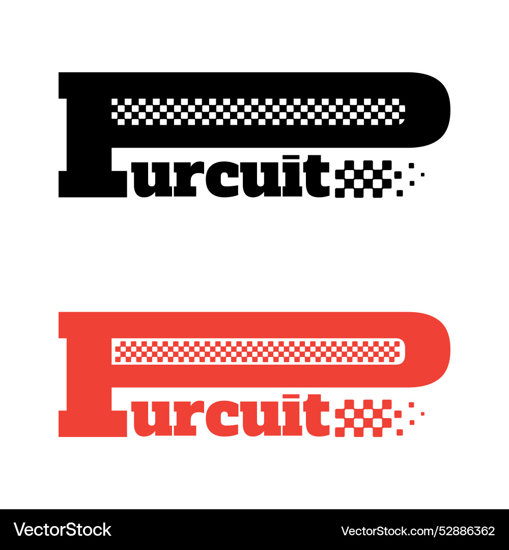 Sport race track and checkered Royalty Free Vector Image