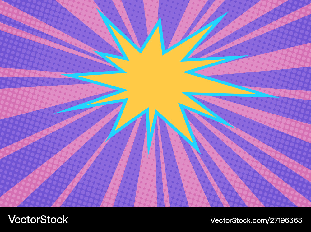 Comic bubble sharp star Royalty Free Vector Image