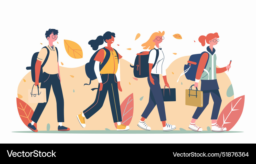 Bright and exciting back to school Royalty Free Vector Image