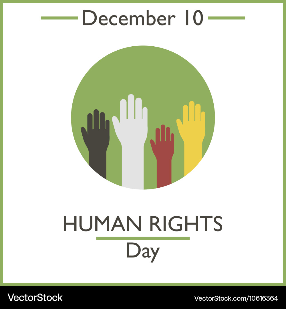 Human rights day Royalty Free Vector Image - VectorStock