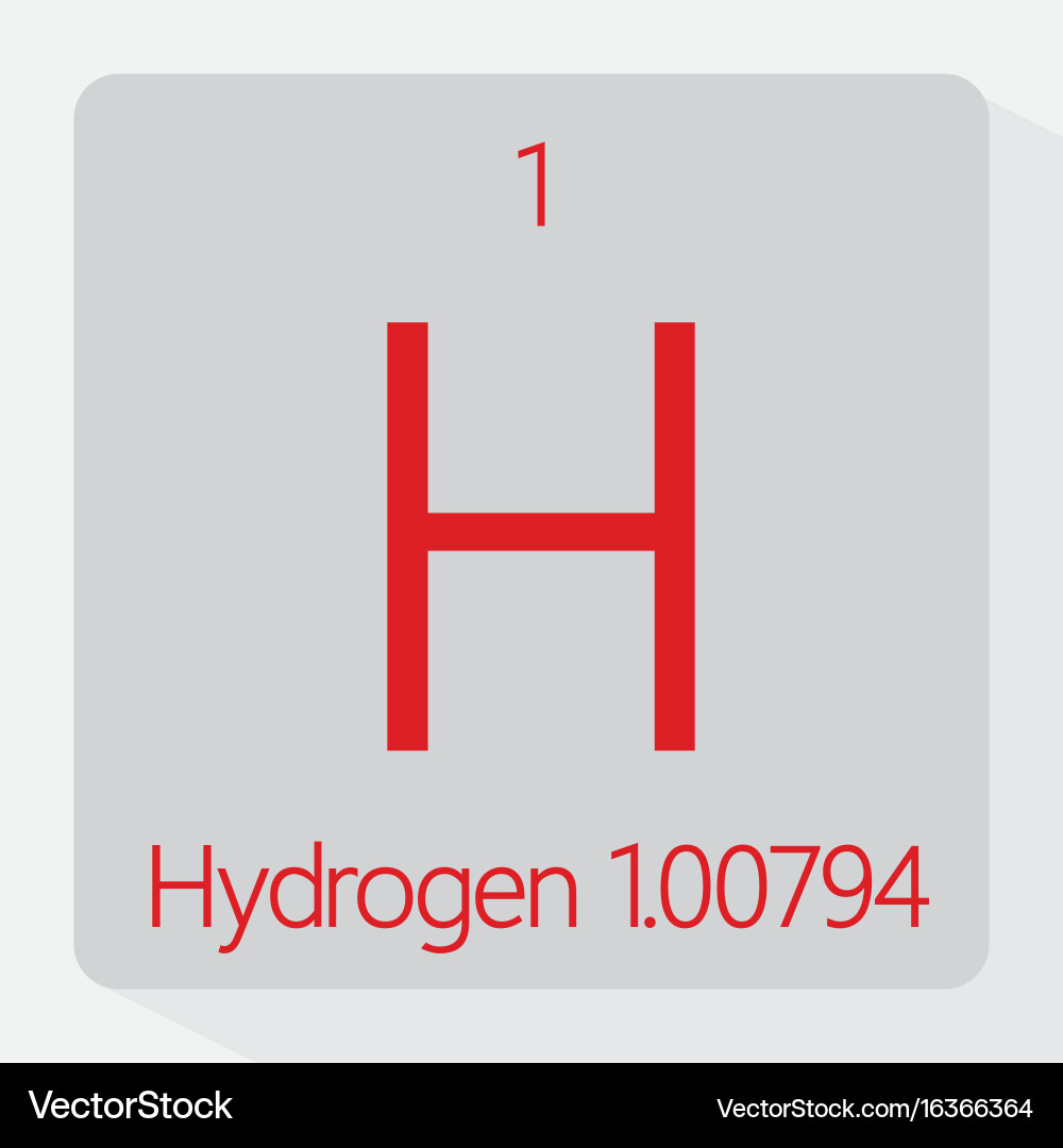 Hydrogen Royalty Free Vector Image - VectorStock