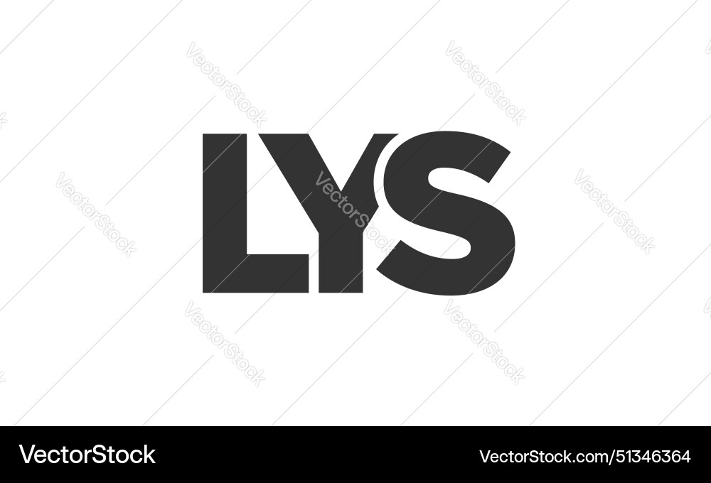 Lys logo design template with strong and modern Vector Image