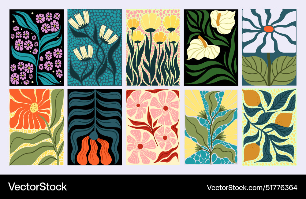 Pattern abstract flower shape art organic natural Vector Image