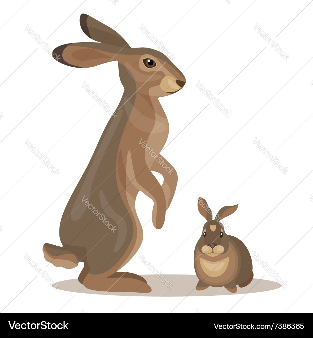 Hares Royalty Free Vector Image - VectorStock