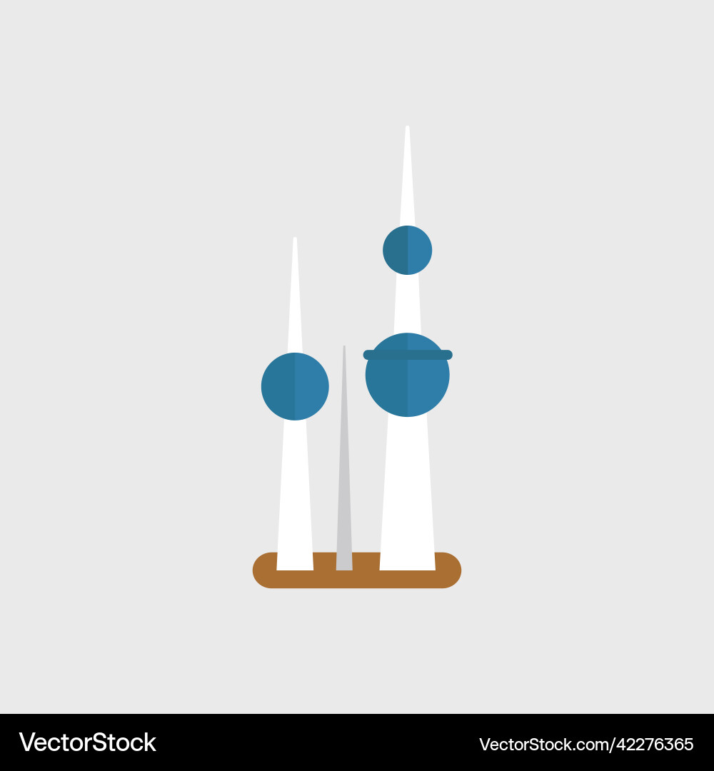 Kuwait tower Royalty Free Vector Image - VectorStock
