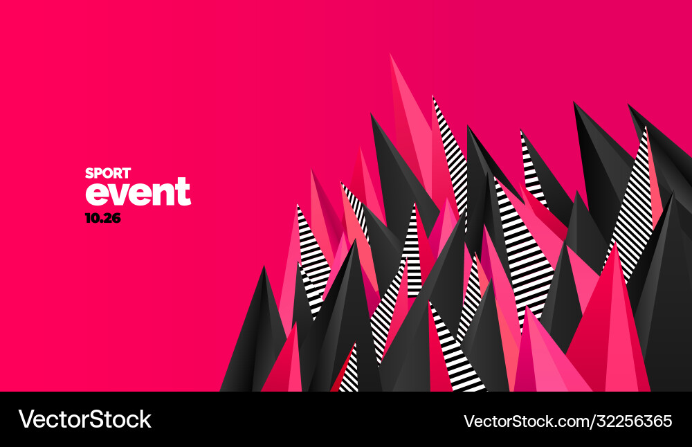 Layout poster template design for mega event Vector Image