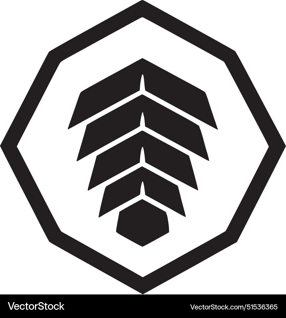 Octagon - high quality logo - ideal for t-shirt Vector Image